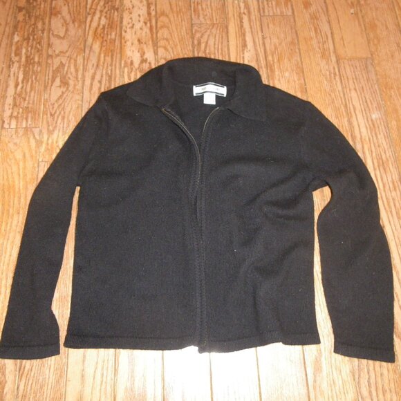 Crystal-Kobe | Sweaters | Womens Lambswool Blend Zip Up Cardigan ...